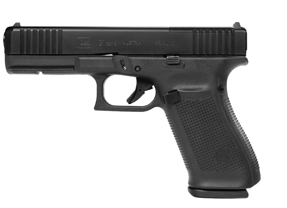 GLOCK 21MOS GEN5 45AUTO PISTOL BLACK, FIXED SIGHTS